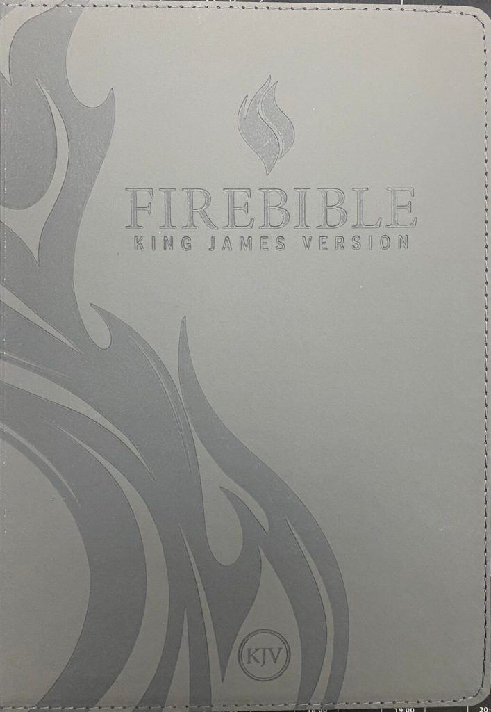 KJV Fire Bible Gray Polyurethane Cover | Fire Bibles for Prisoners